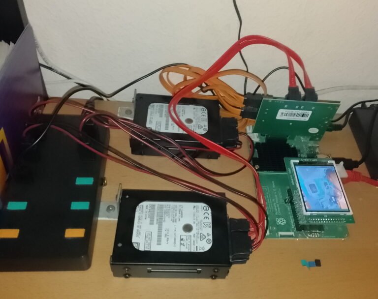Aufbau eines SATA NAS mit dem Raspberry Pi 4 Compute Modul